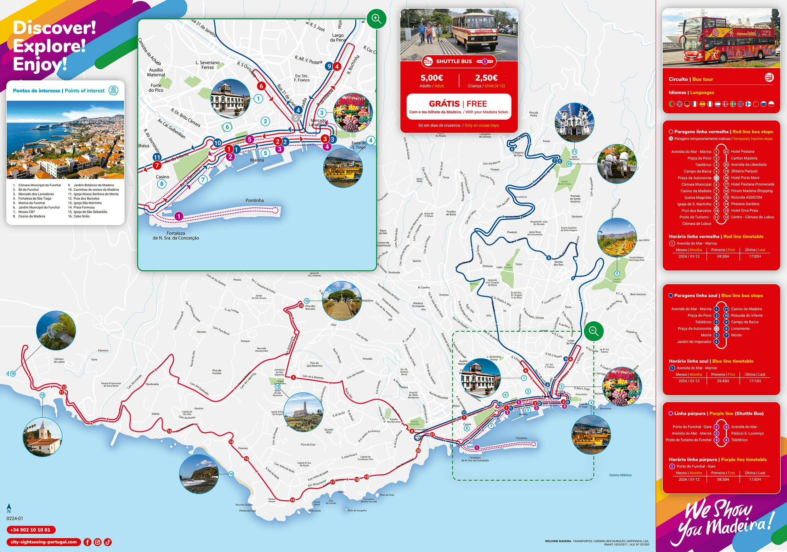 Madeira CitySightseeing - RedBus - Lido Tours